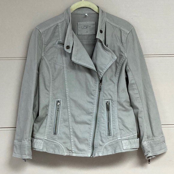 LOFT | Jackets & Coats | Loft Cropped Moto Jacket | Poshmark
